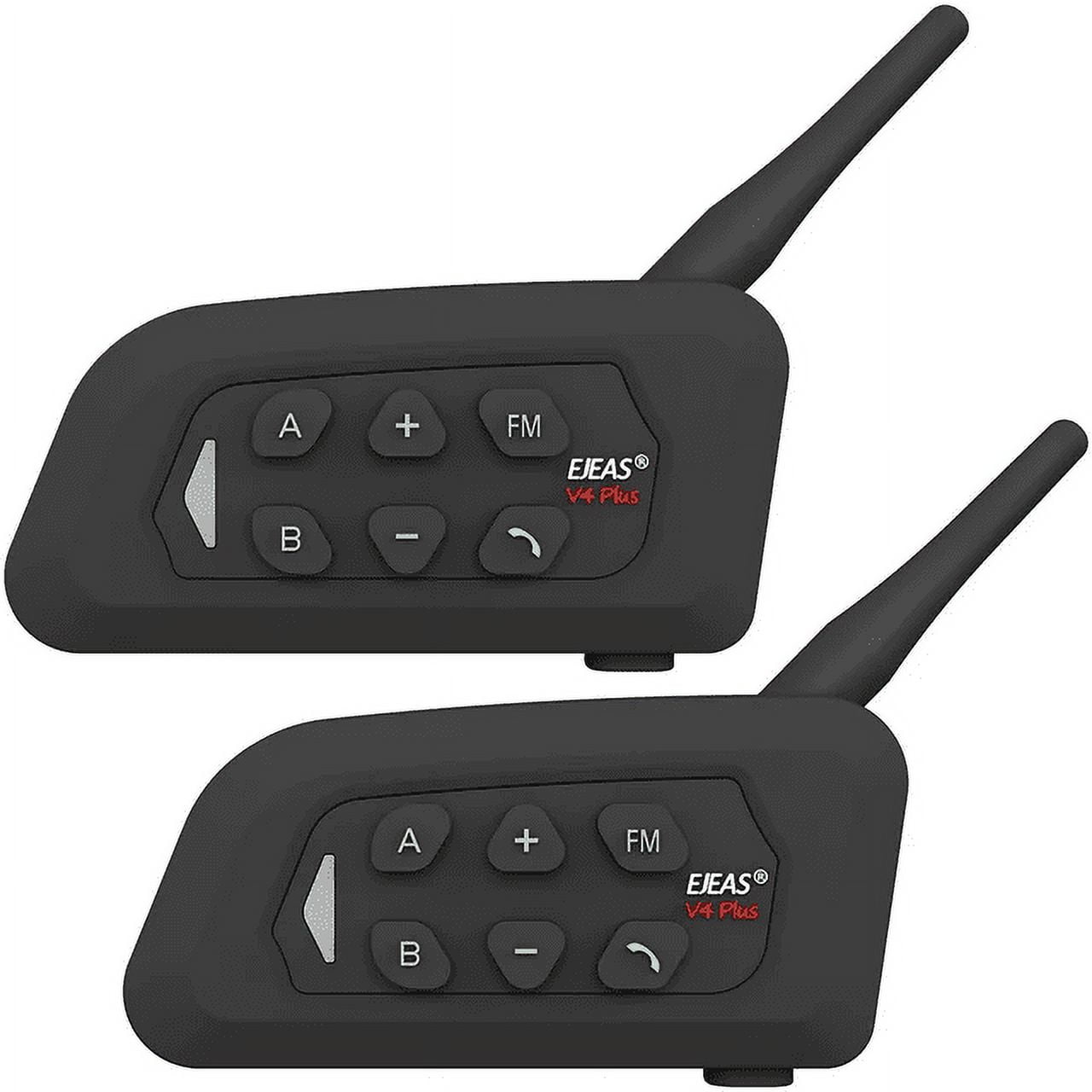 Motorcycle Helmet Bluetooth Intercom Headset 1200m Real Time Call for 4 ...