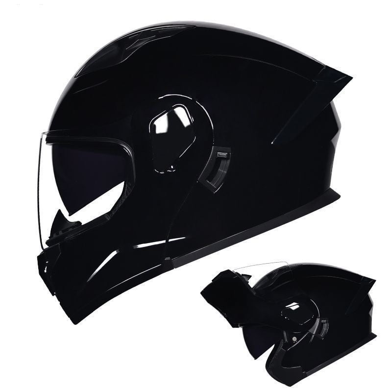Motorcycle Helmet with Bluetooth Module, Flip Up Full Face Integrated ...