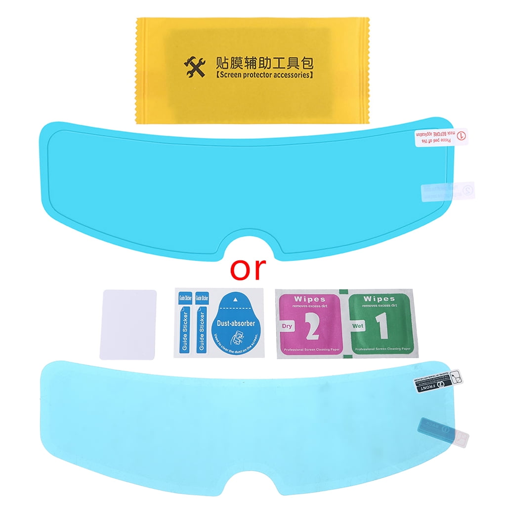 Motorcycle Helmet Clear Anti-Rain Rainproof Anti-Fog Lens Visor Film ...
