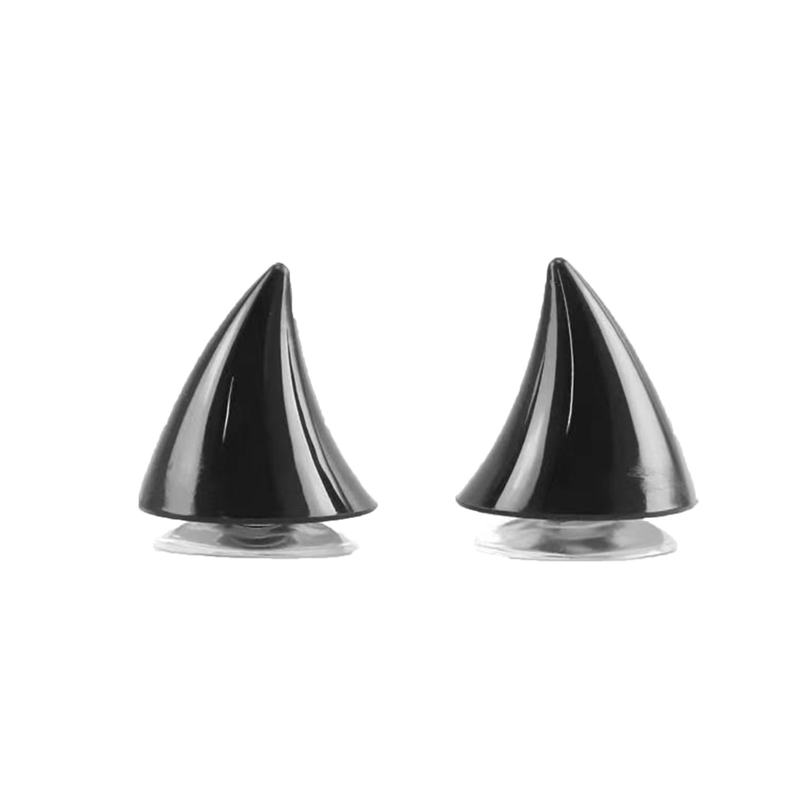 Motorcycle Helmet Devil Horns with Suction Cup Mount, Detachable Durable Horn Attachments for ...