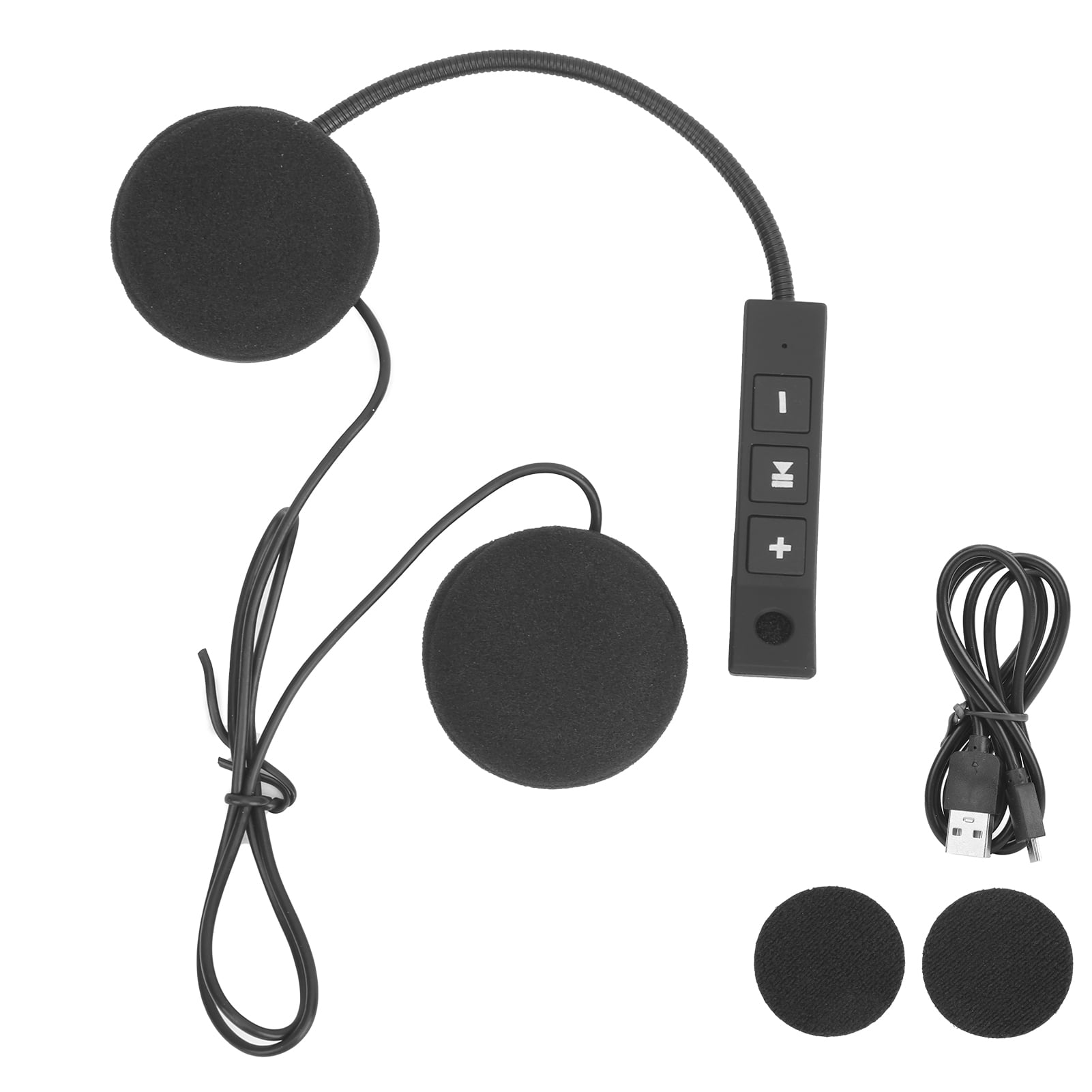 Motorcycle Helmet Earphone Bluetooth Wireless Heaset Hands Free Call W ...