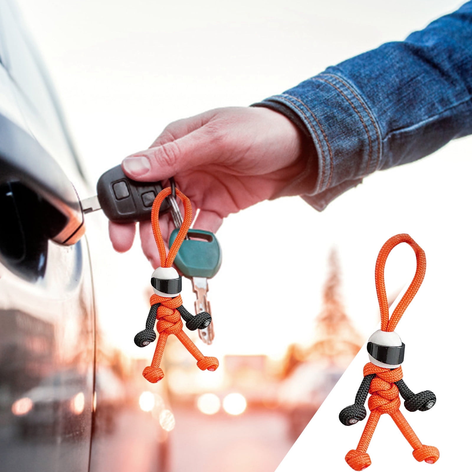 Motorcycle Keychain Paracord Rider Accessory Biker Gift Minifigure ...