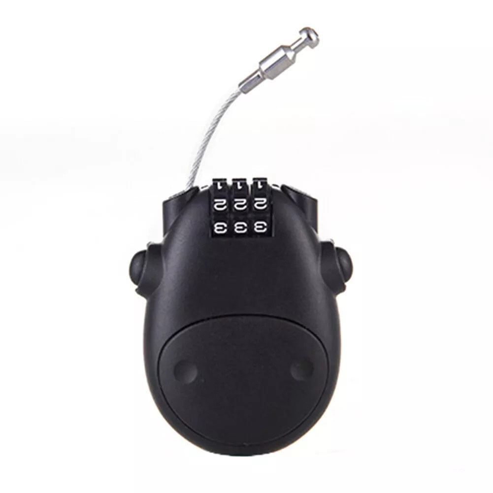 Motorcycle Helmet Password Lock Telescopic Wire Rope Steel Cable 3 ...