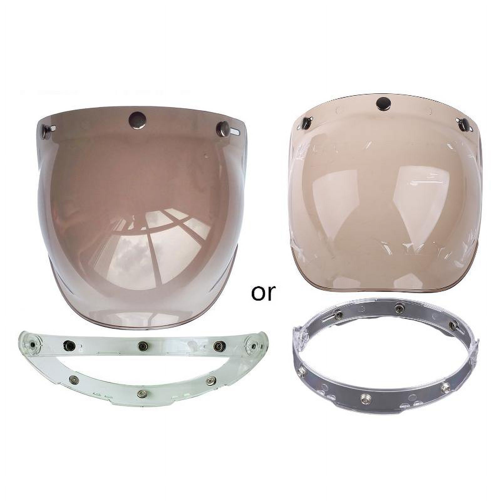 Motorcycle Helmet Retro Visor Shield Parts Eyes Protect Bubble Shield ...