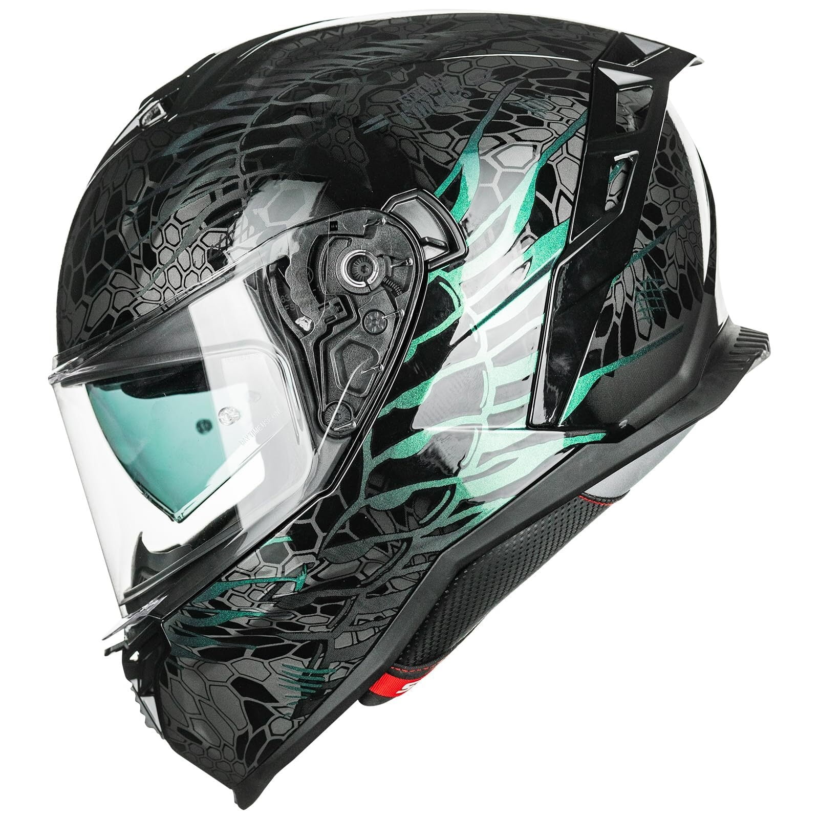 Motorcycle Helmets DOT ECE Dual Visor Street Racing Helmet Full Face ...