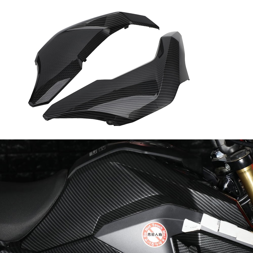 Motorcycle Imitation Carbon Fiber PP Fender Cover Front Rear Side Cover ...