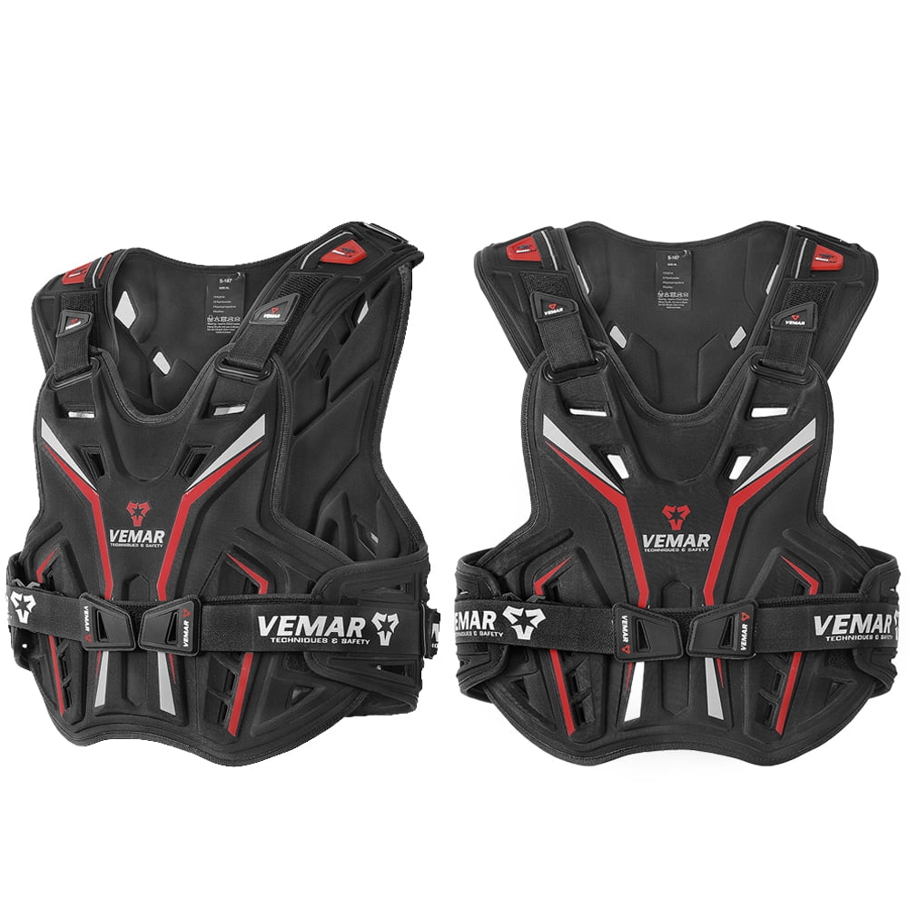 VEMAR Motorcycle Jacket Body Armor Vest, Adult Chest Back Protection ...