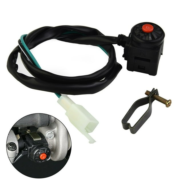 Motorcycle Kill Switch Red Push Button Starter Dirt Bike for Atv Dual ...