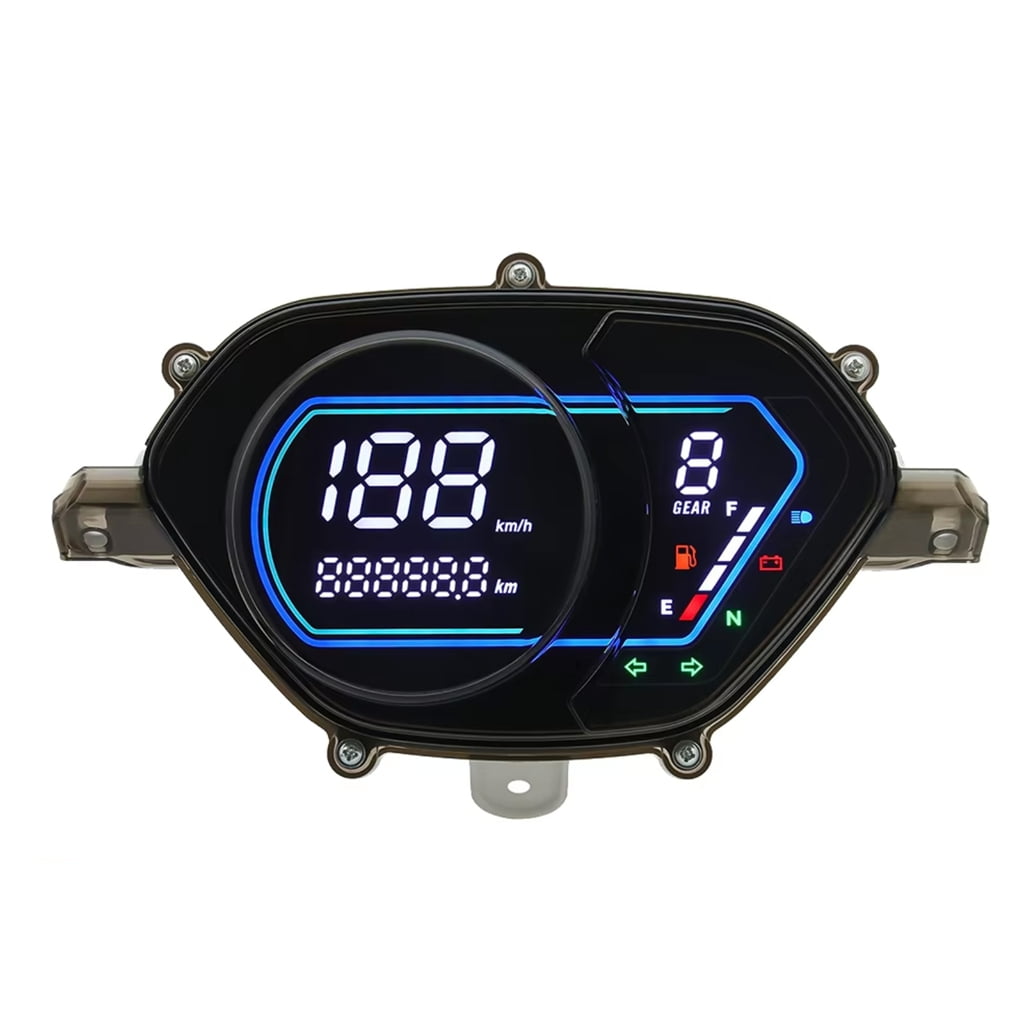 High Visibility Full LCD Motorbike Instrument Cluster Dashboard Panel ...