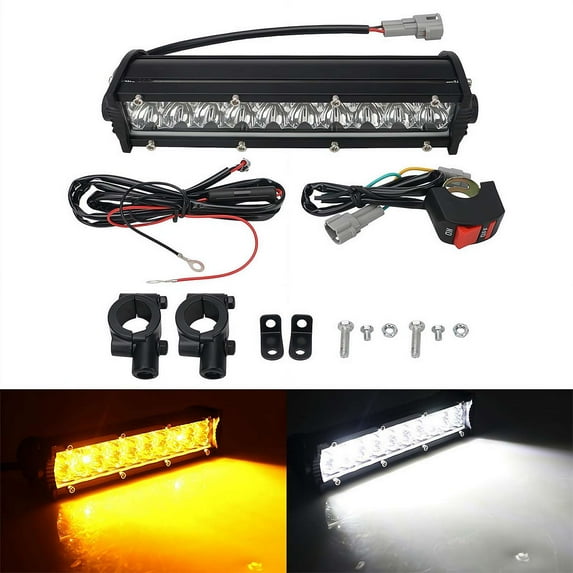 Motorcycle LED Headlight Light Bar Kit Motocross LED Light Kit ...