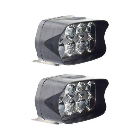 Motorcycle LED Lights, Motorcycle 6500K 8 LED Headlights Rectangular ...