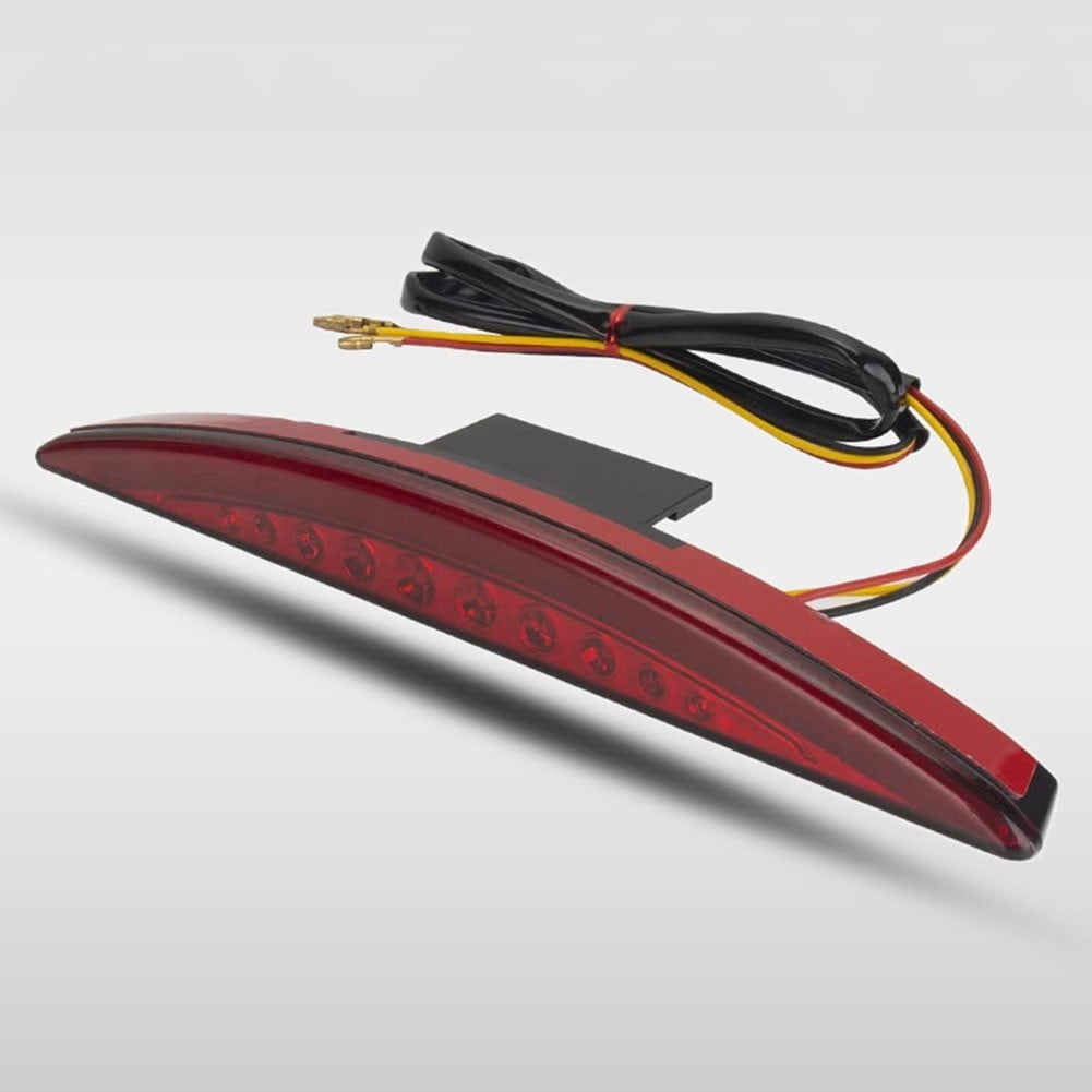 Motorcycle LED Rear Fender Edge Brake Tail Light Breakout Bobber ...