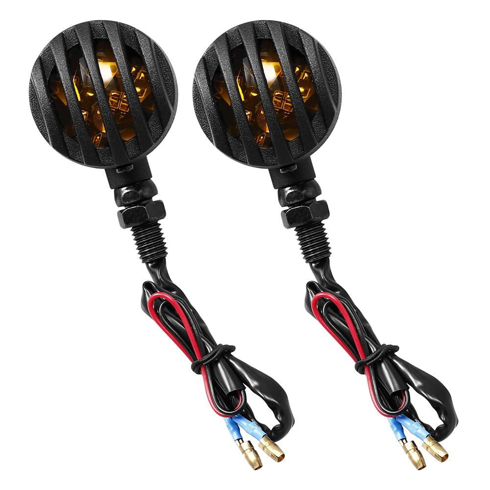 Motorcycle LED Turn Signals Front Indicator Light Beam Mini Blinkers ...