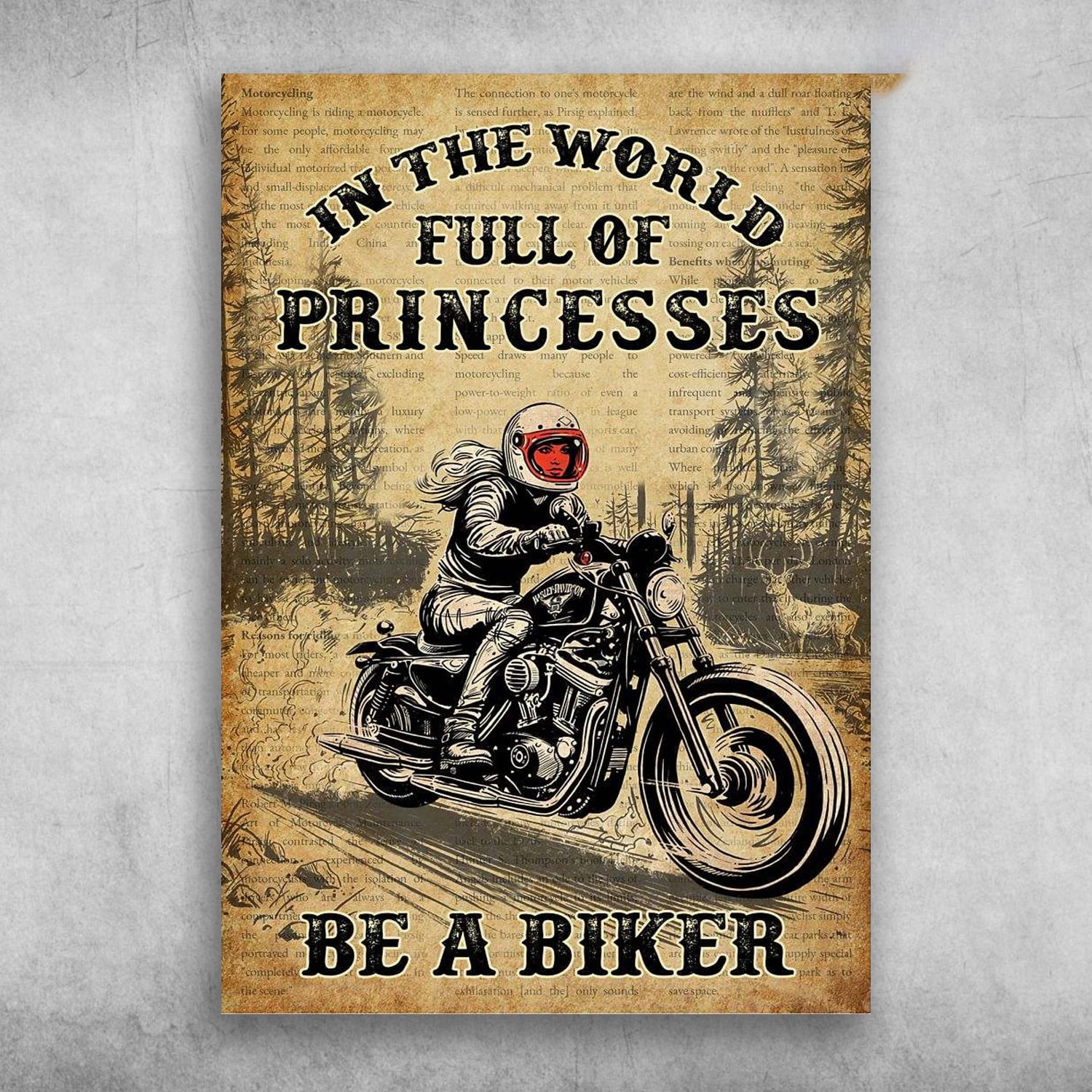 Motorcycle Lady, Racer Motorbike - In The World, Full Of Princesses, Be ...
