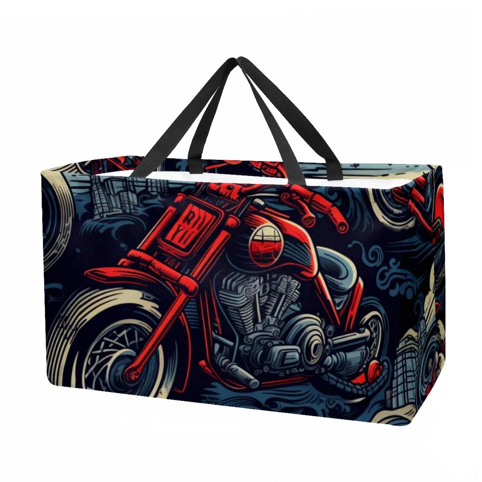 Motorcycle Large Capacity Reinforced Oxford Cloth Storage Bin ...