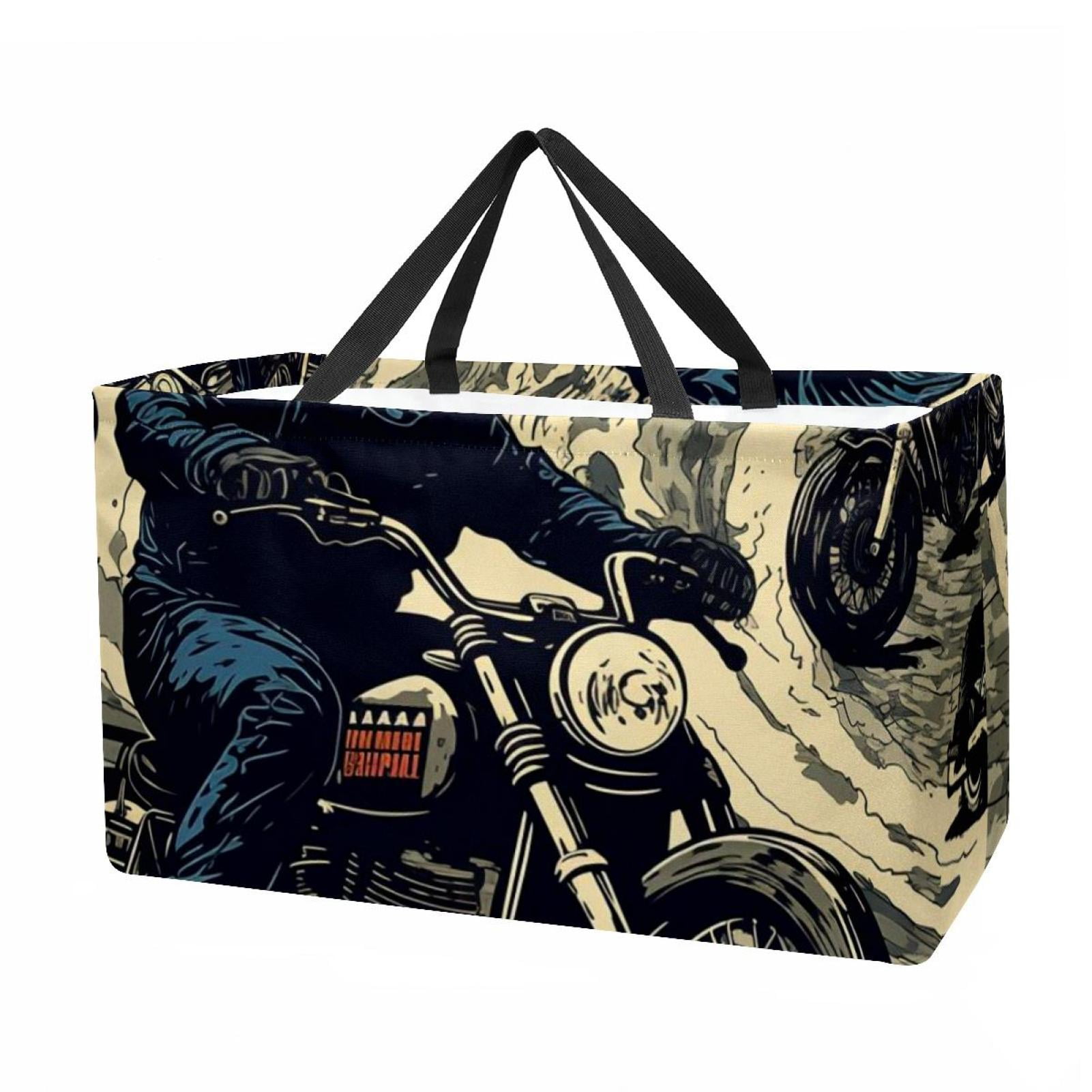 Motorcycle Large Capacity Reusable Foldable Cube Organizer with Oxford ...