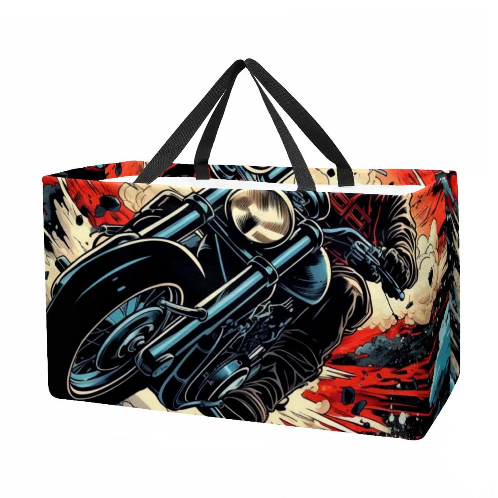 Motorcycle Large Oxford Cloth Laundry Organizer Cube Organizer Easter ...