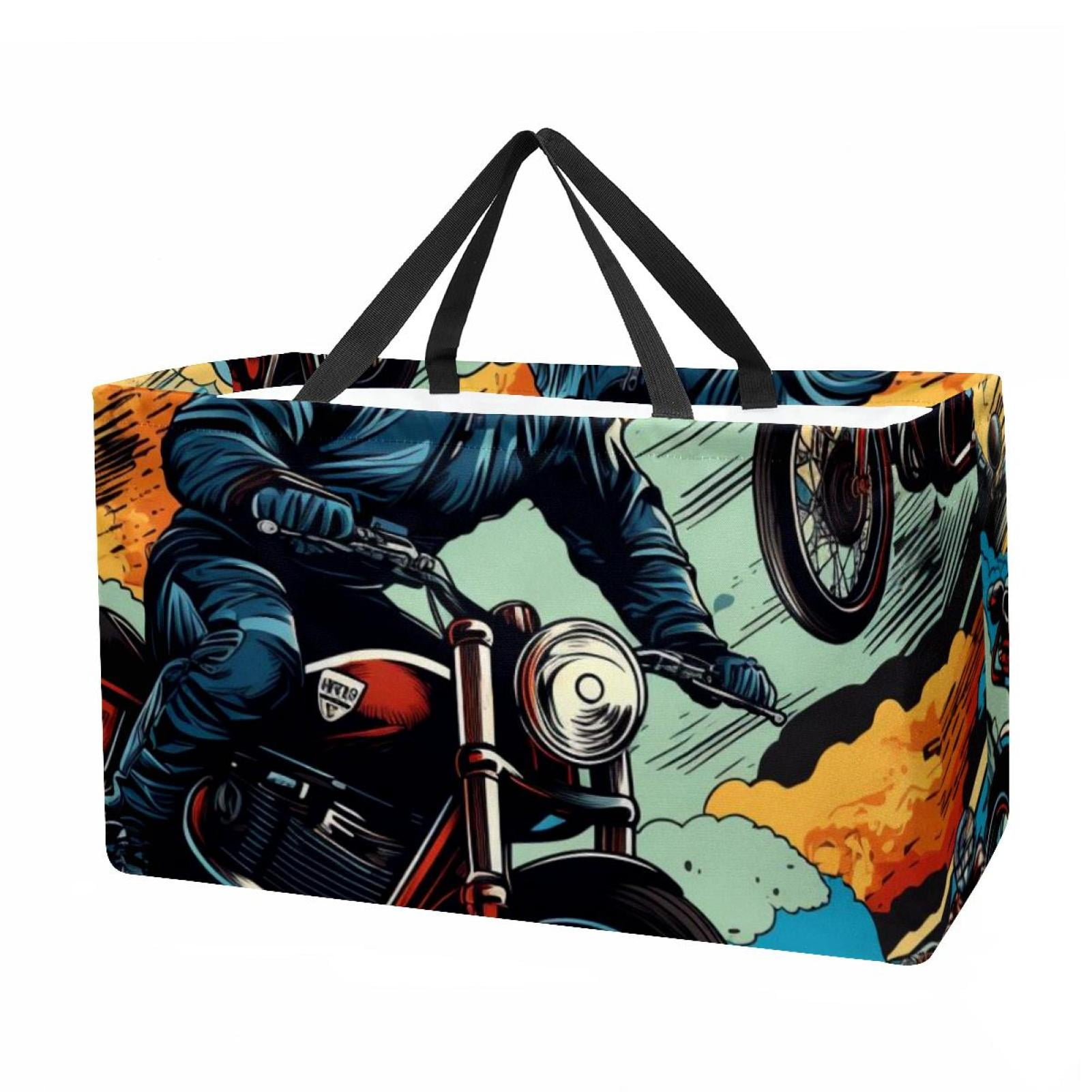 Motorcycle Large Toy, Picnic, and Storage Basket - Foldable Oxford ...
