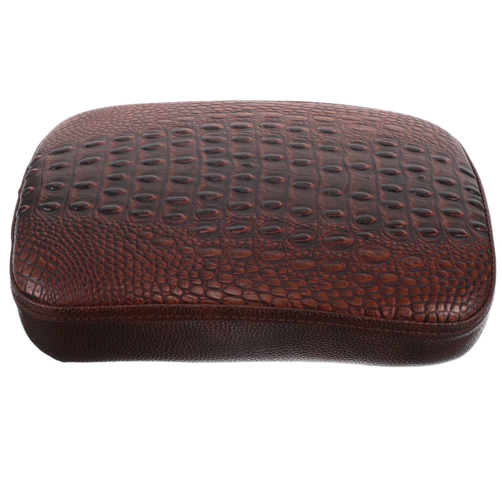 FONDOTIN Motorcycle Rear Seat Cushion Brown PU Suction Cup Vintage ...