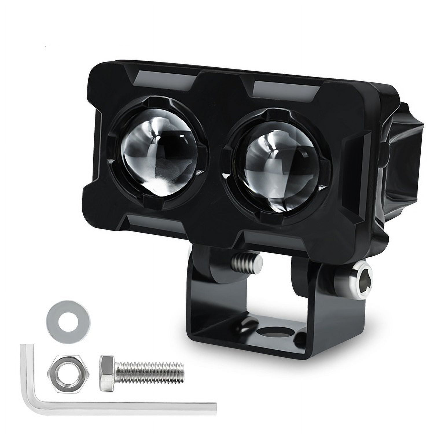 Motorcycle Led Work Driving Lights 5000-6500K Two Color External ...