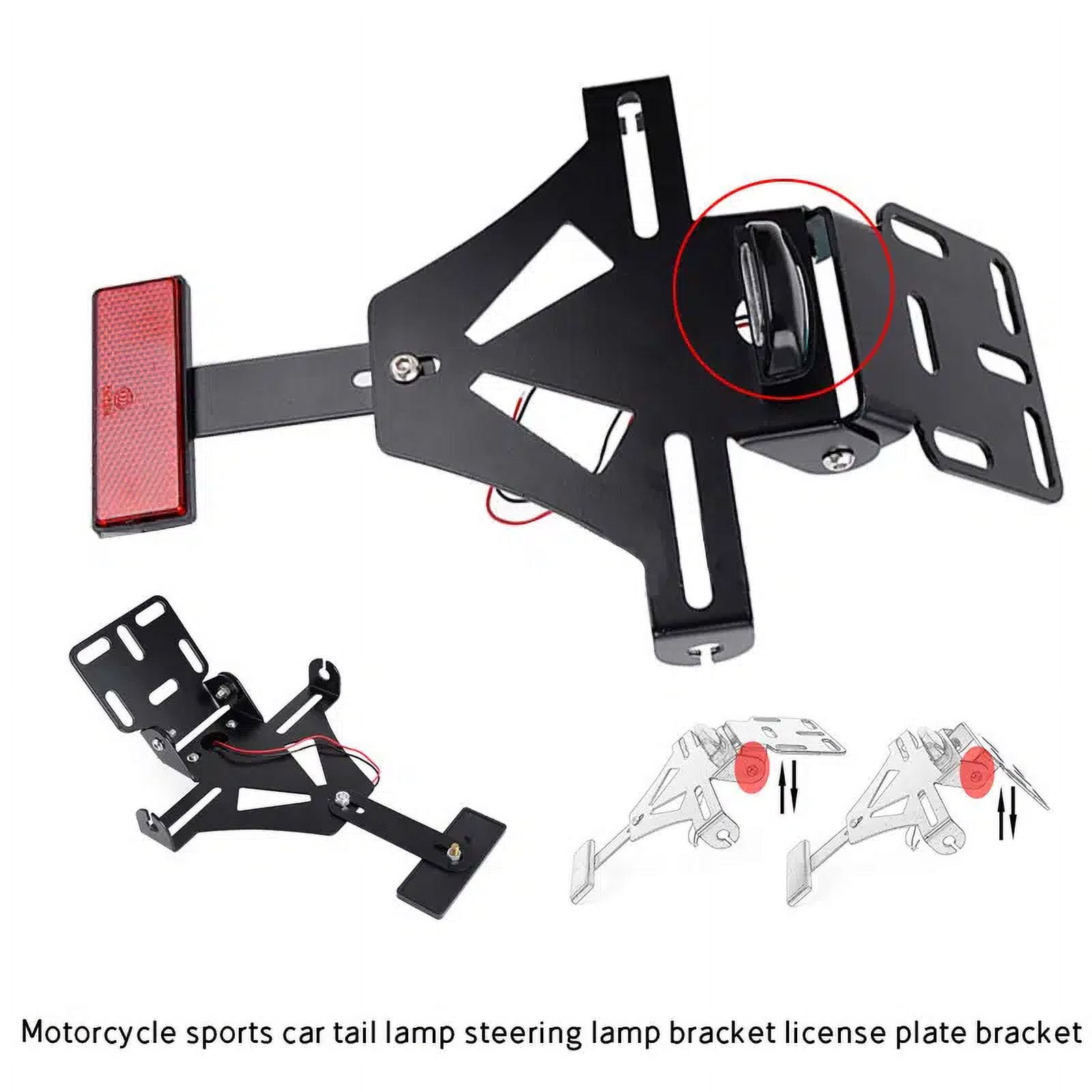 Motorcycle License Plate Bracket, Rear Signal Light Bracket ...