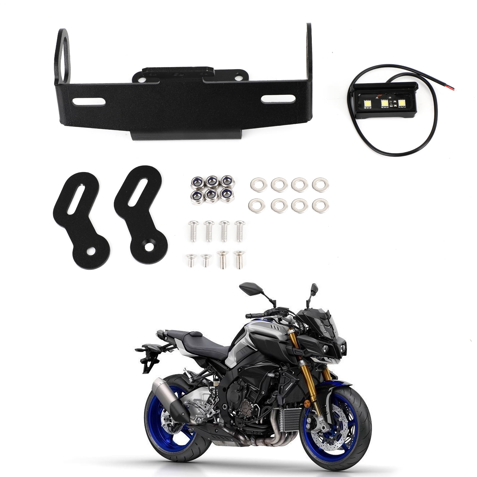 Motorcycle License Plate Holder Frame Bracket For Yamaha MT07/09/10 ...