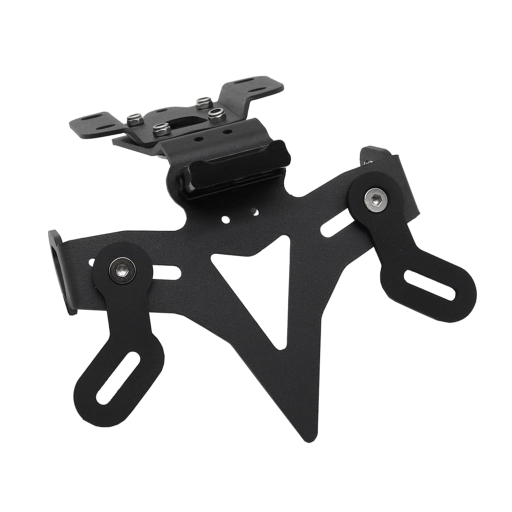 Motorcycle License Plate Holder LED Bracket Tail License Plate Mount ...