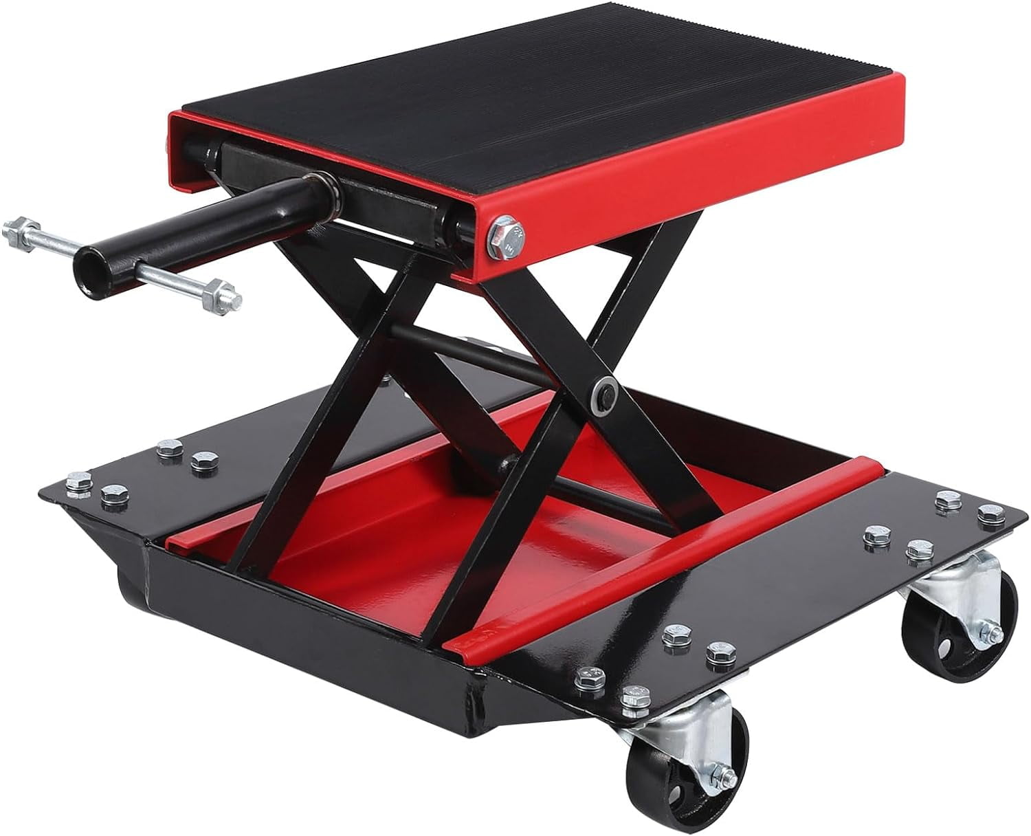 Motorcycle Lift, 1100 lb Stand Lift Jack Table with Rise from 4.7" to ...