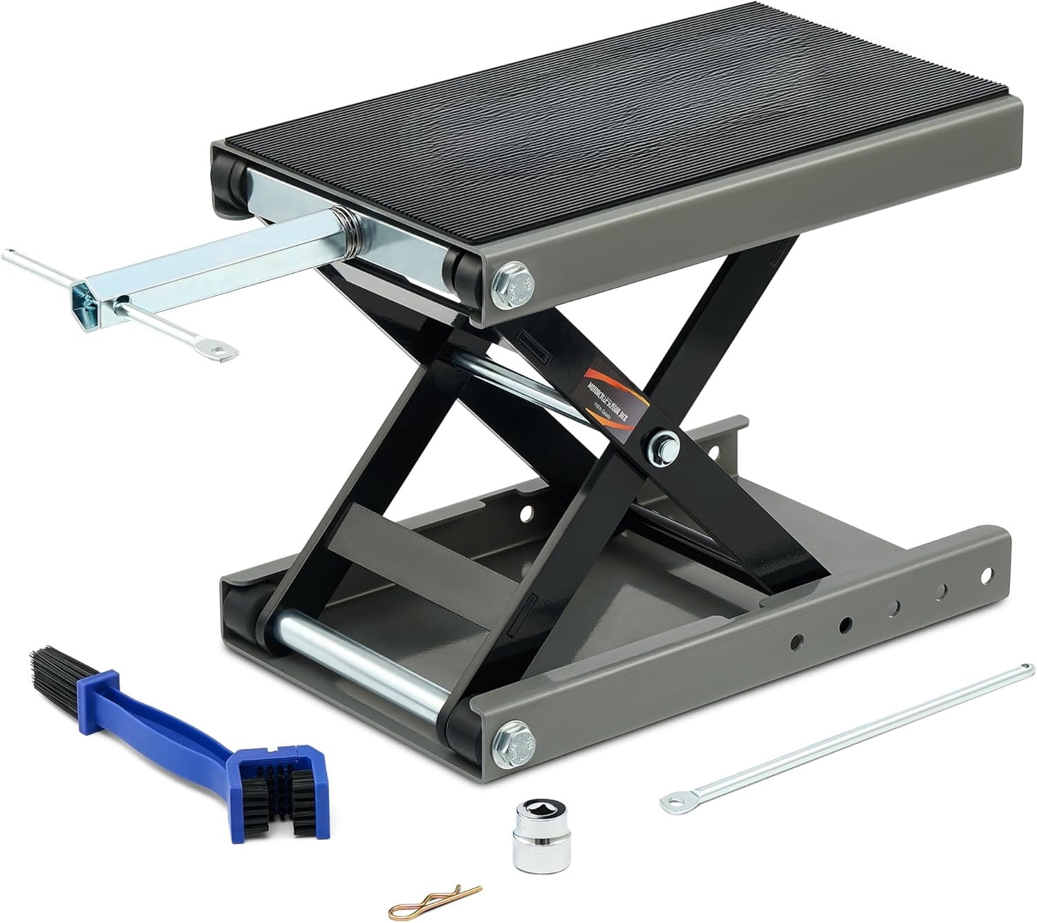 Motorcycle Lift, 1100lb Motorcycle Scissor Lift Jack with Wide Deck T ...
