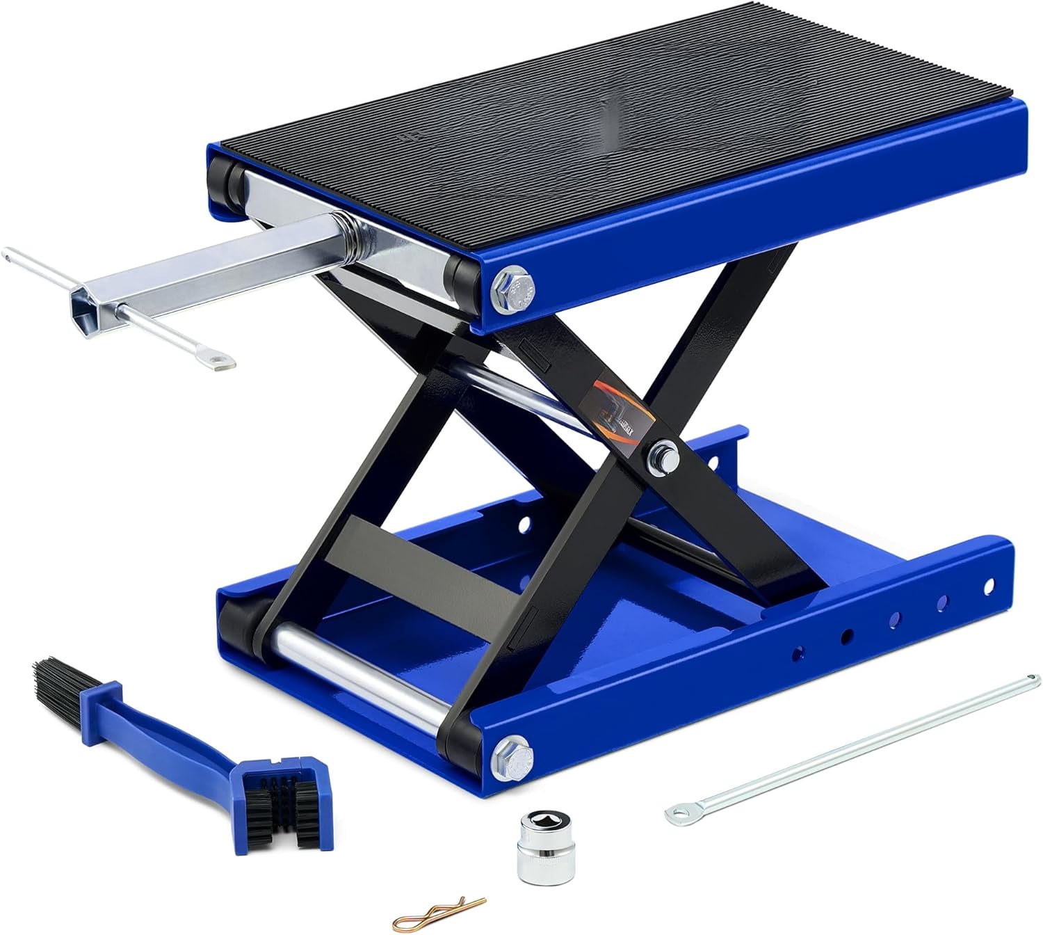 Motorcycle Lift, 1100lb Motorcycle Scissor Lift Jack with Wide Deck T ...
