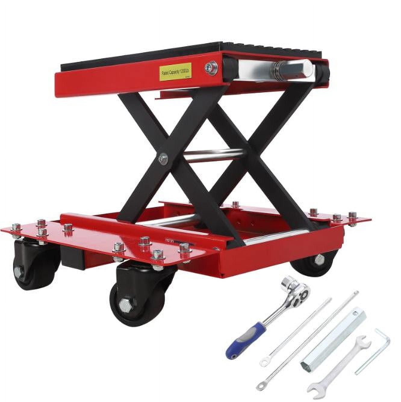 Motorcycle Lift Jack, 1200 LBS Motorcycle Stand Scissor Jack with Wide ...