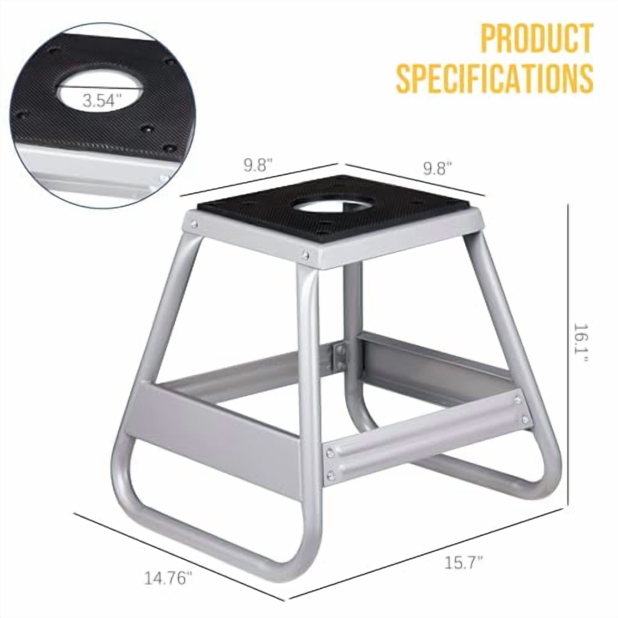 Motorcycle Lift Stand Dirt Bike Stand, Universal Steel Motocross Stand ...