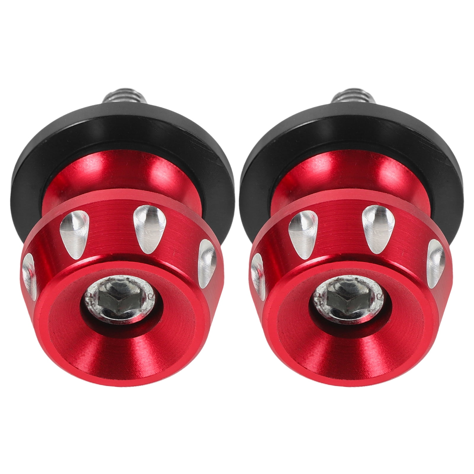 WORGEOUS Aluminum Alloy 1 Pair Red Motorcycle Swing Arm Spools ...