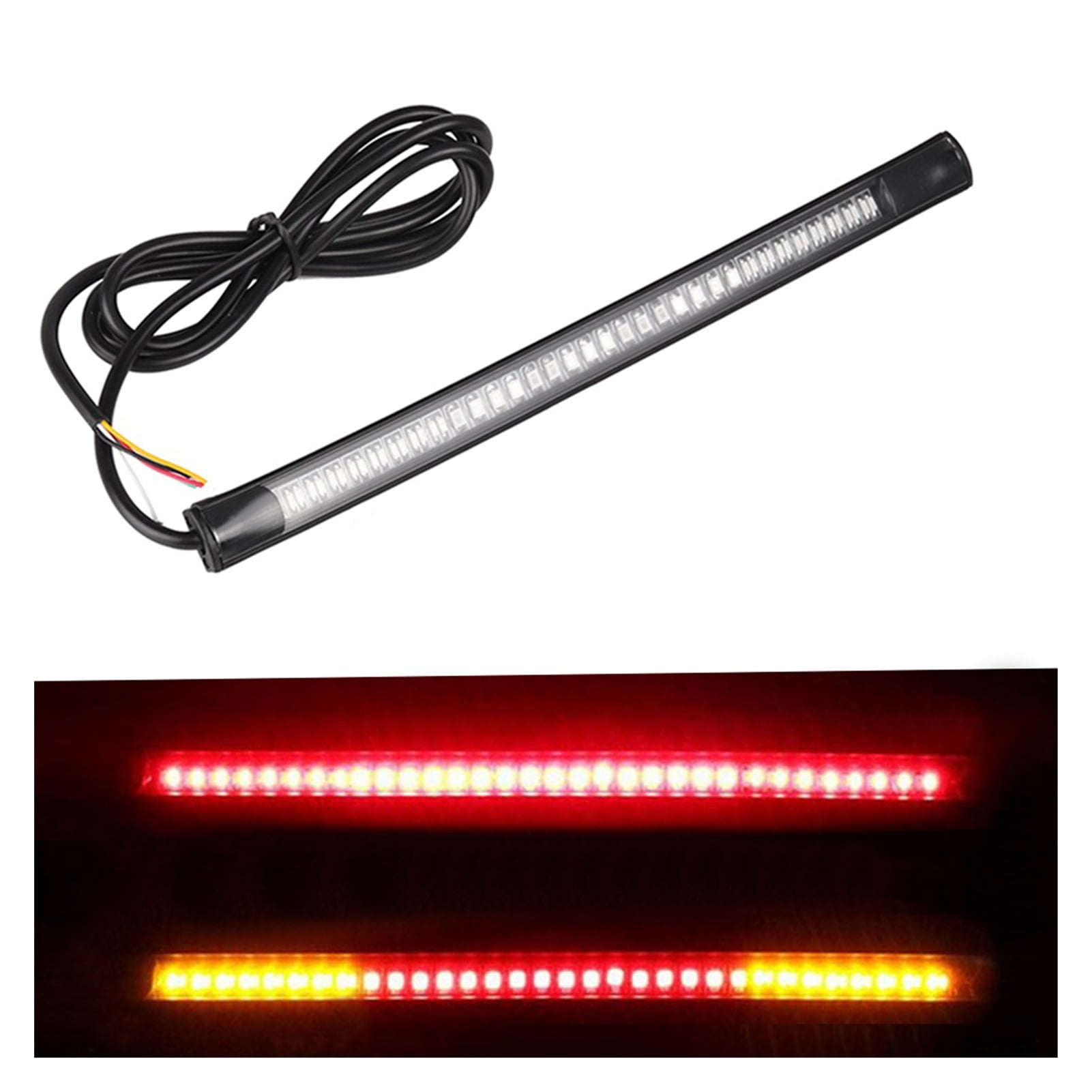 Motorcycle Light Bar Strip Tail Brake Stop Turn Signal License Plate ...