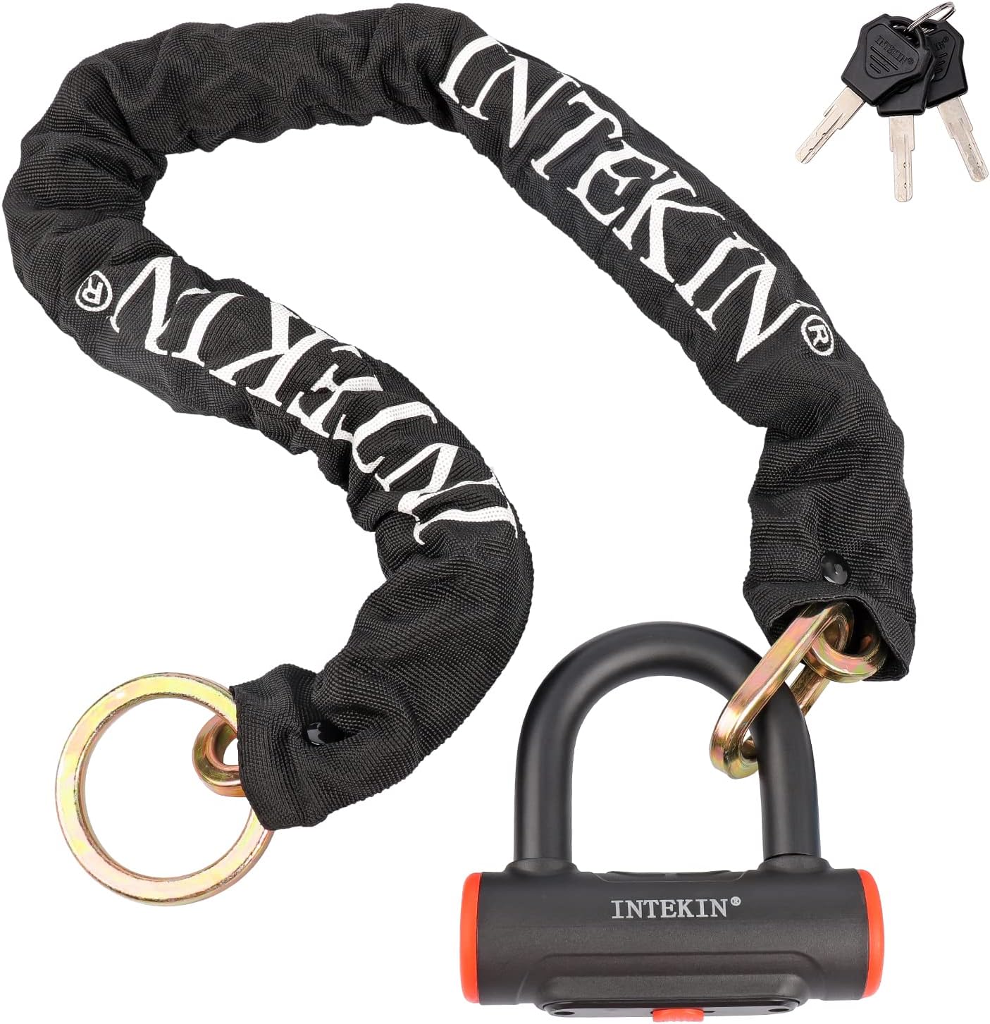 Motorcycle Lock 3.3FT/100cm Motorcycle Chain Lock 8mm/10mm Thick Bike ...