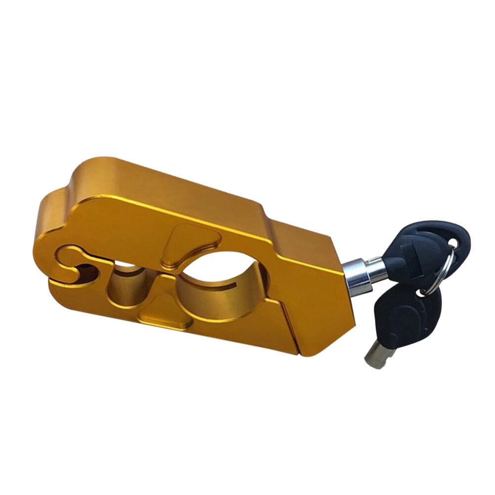UKCOCO Bike Locks Motorcycle Lock Aluminum Alloy Golden 1Set - Walmart.com