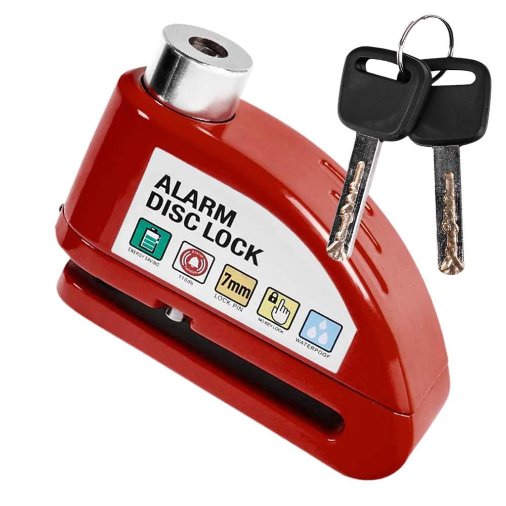 Motorcycle Lock With Alarm|110dB Alarm Sound Disc Brake Lock,Motorcycle ...