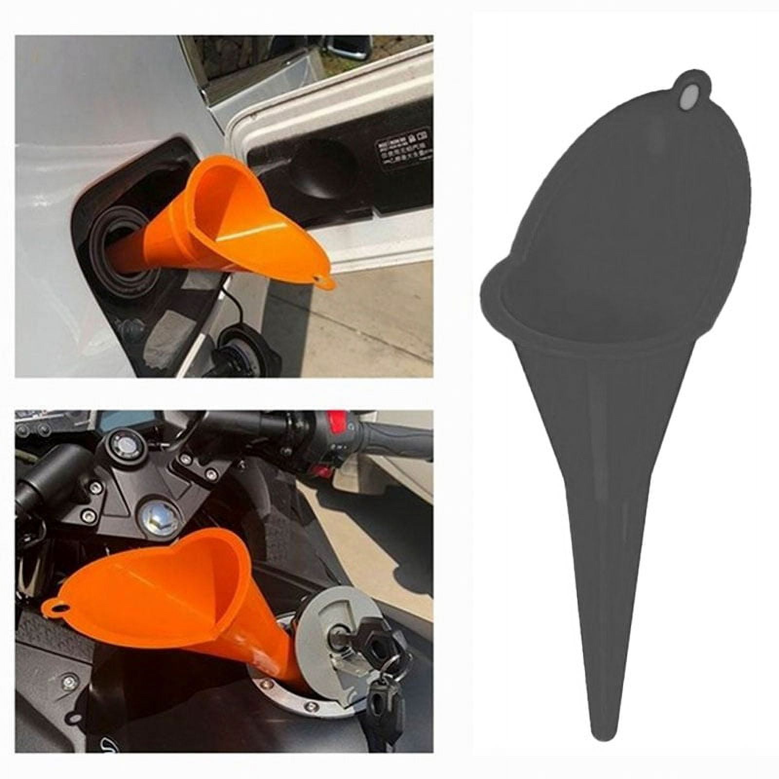 Motorcycle Long Mouth Funnel Plastic Refueling Oil Liquid Spout Diesel ...