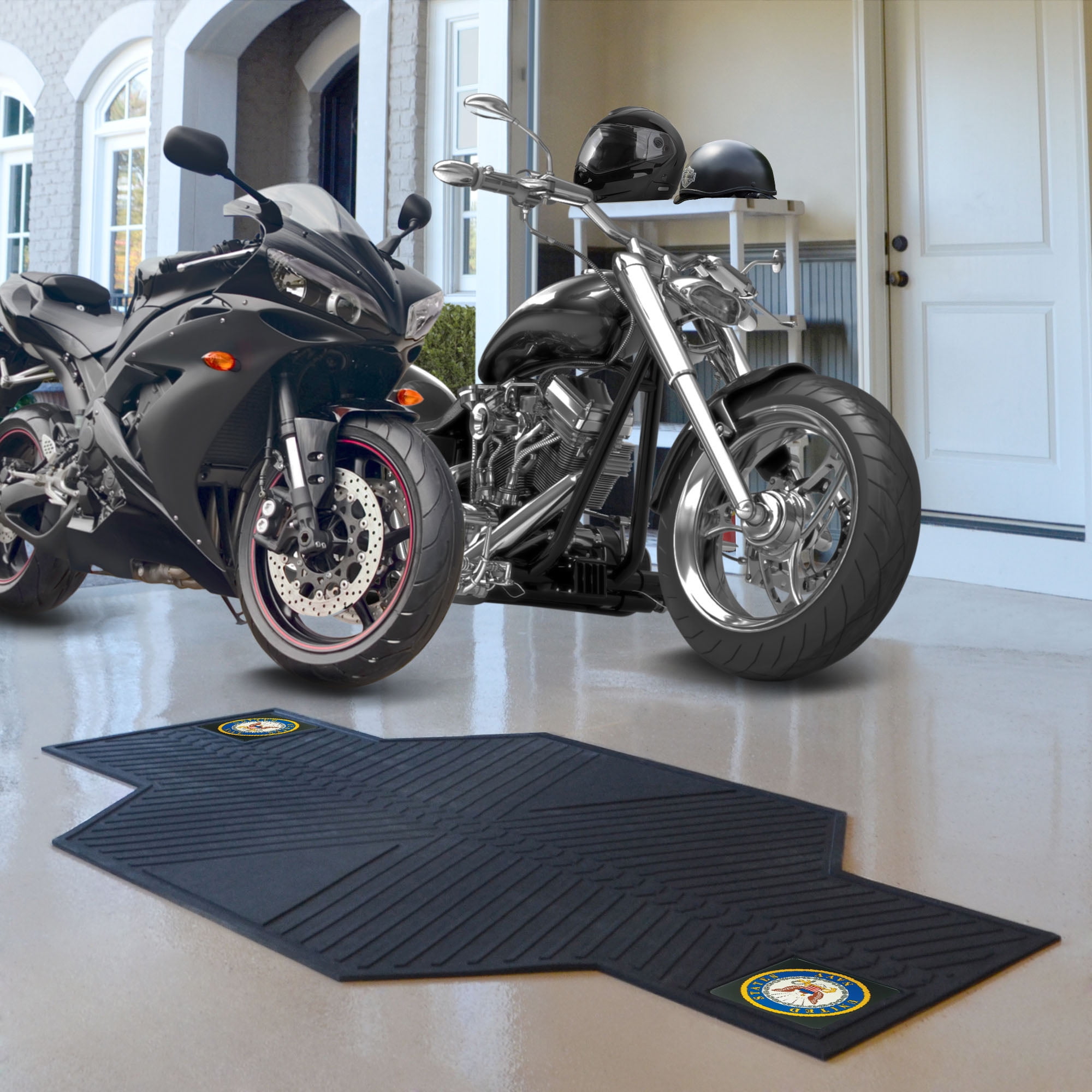 Motorcycle Mat - U.S. Navy 82.5"x42" - Walmart.com