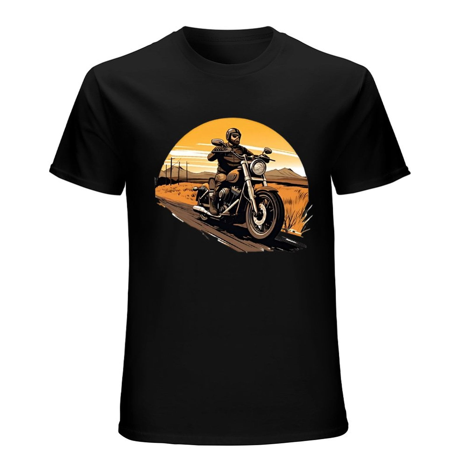 Motorcycle Men's T-Shirt Edgy and Bold Motorcycle Graphic Tee - Walmart.com