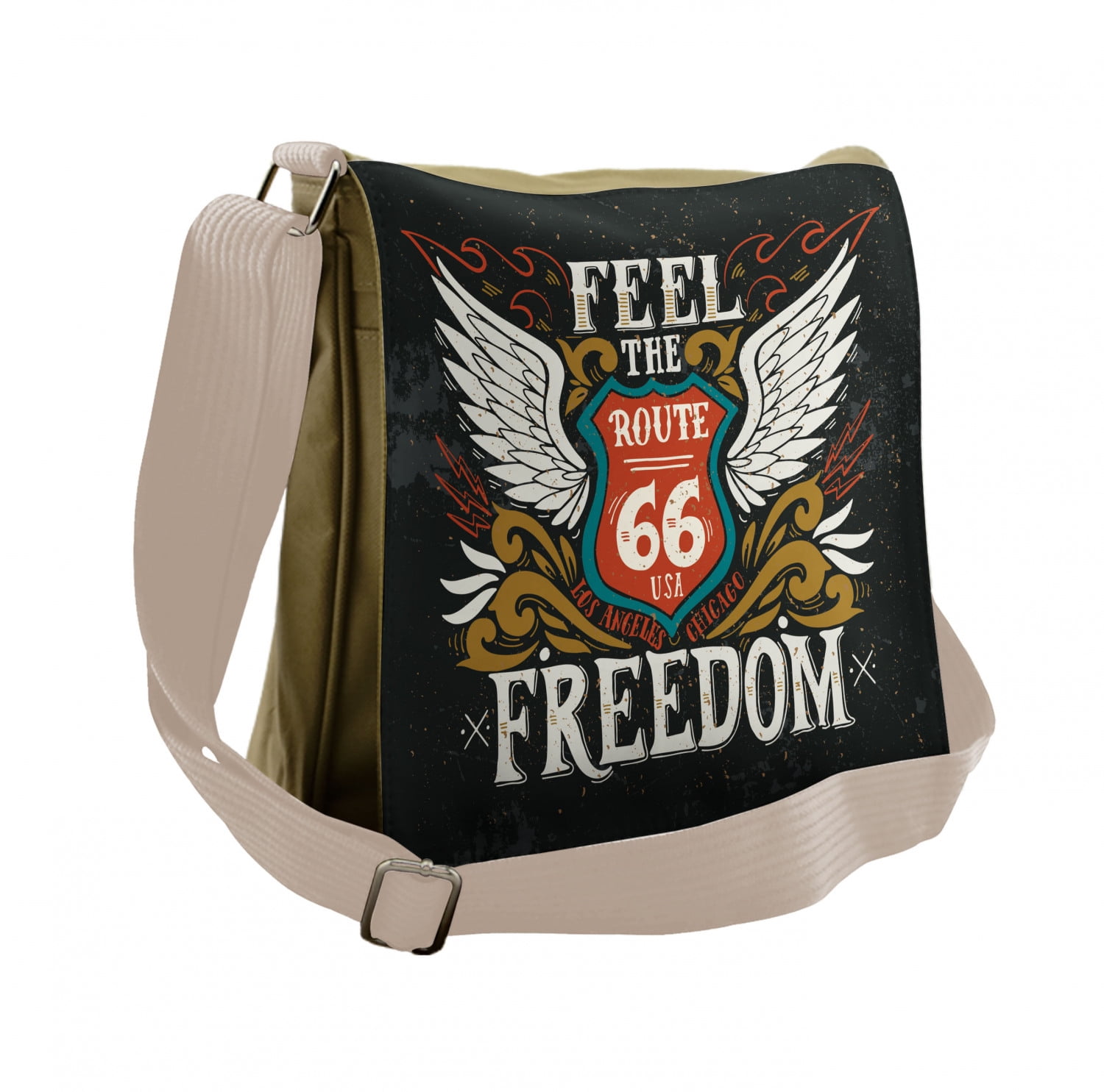 Motorcycle Messenger Bag, Biker Motto Words, Unisex Cross-body, by ...