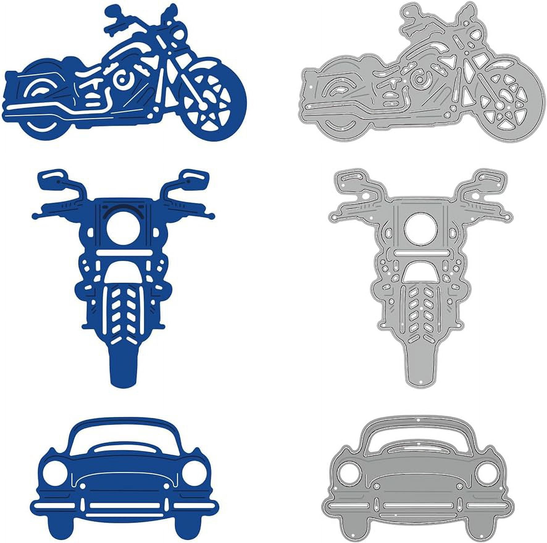 Motorcycle Metal Die Cuts Motorcycle Cut Dies Metal Stencils for Card ...