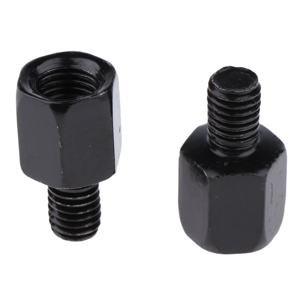 Motorcycle Mirror Adapters - RH 10mm 8mm Counterclockwise Threaded ...
