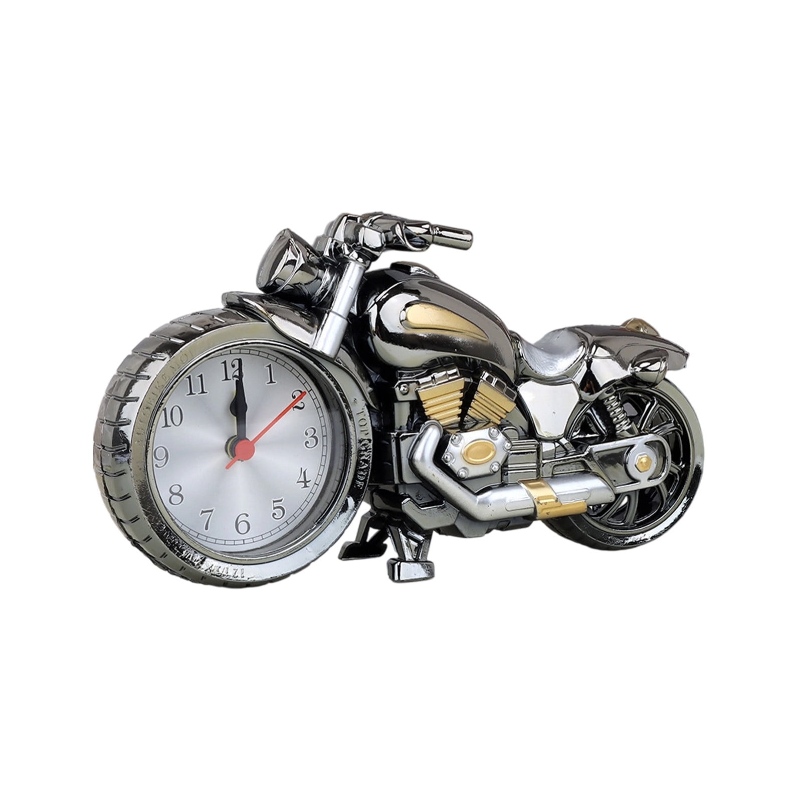 Motorcycle Model Alarm Clock, Vintage Desktop Decorative Clock, Unique ...