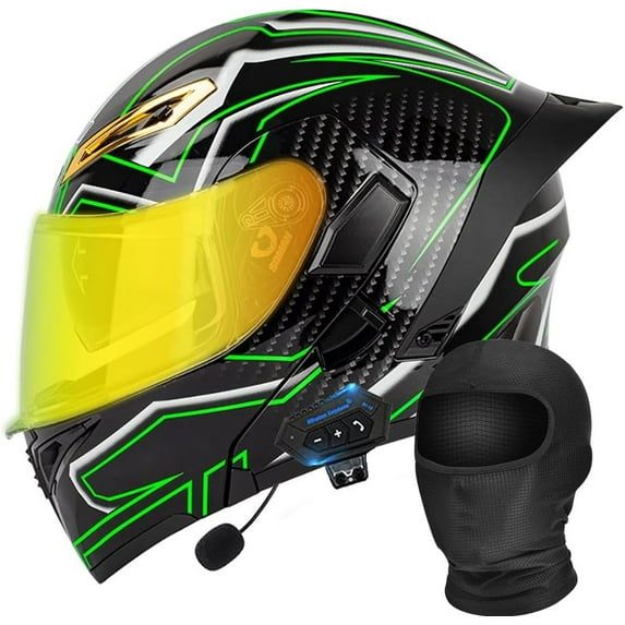 Motorcycle Modular Bluetooth Generic DOT/ECE Approved Flip Up Front ...