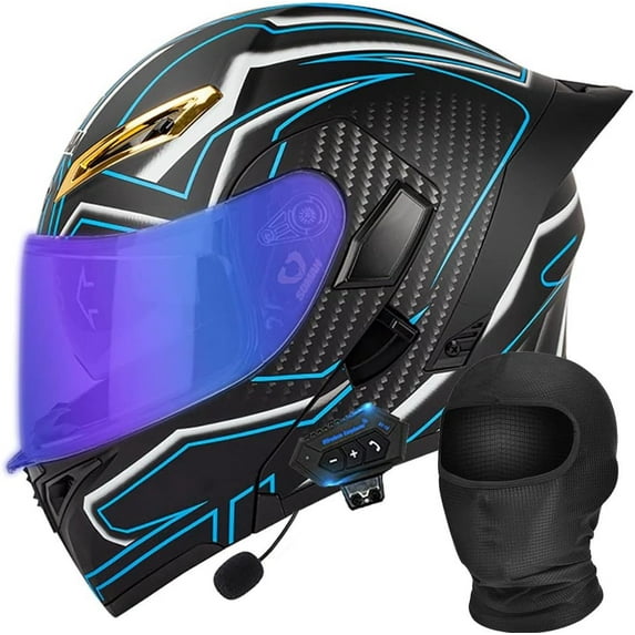 Motorcycle Modular Bluetooth Generic DOT/ECE Approved Flip Up Front ...