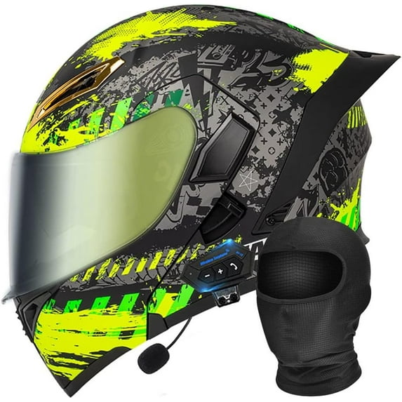 Motorcycle Modular Bluetooth Generic DOT/ECE Approved Flip Up Front ...