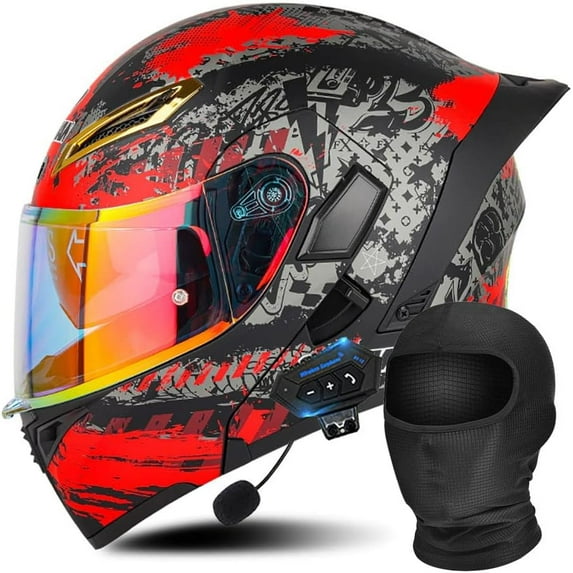 Motorcycle Modular Bluetooth Generic DOT/ECE Approved Flip Up Front ...