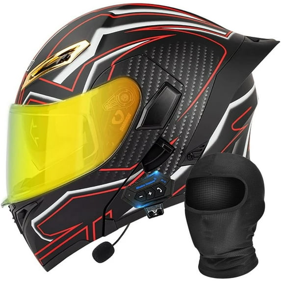 Motorcycle Modular Bluetooth Generic DOT/ECE Approved Flip Up Front ...