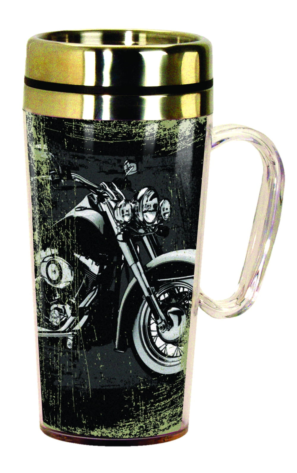 Motorcycle Motorbike Insulated Travel Mug with Lid 16 Ounce Coffee Tea ...